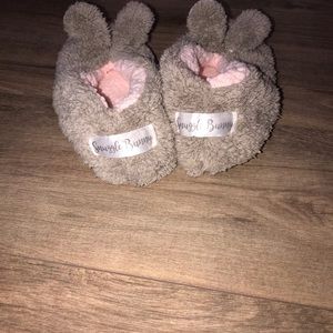 Shoes | Snuggle Bunny Punk And Gray Slippers | Poshmark